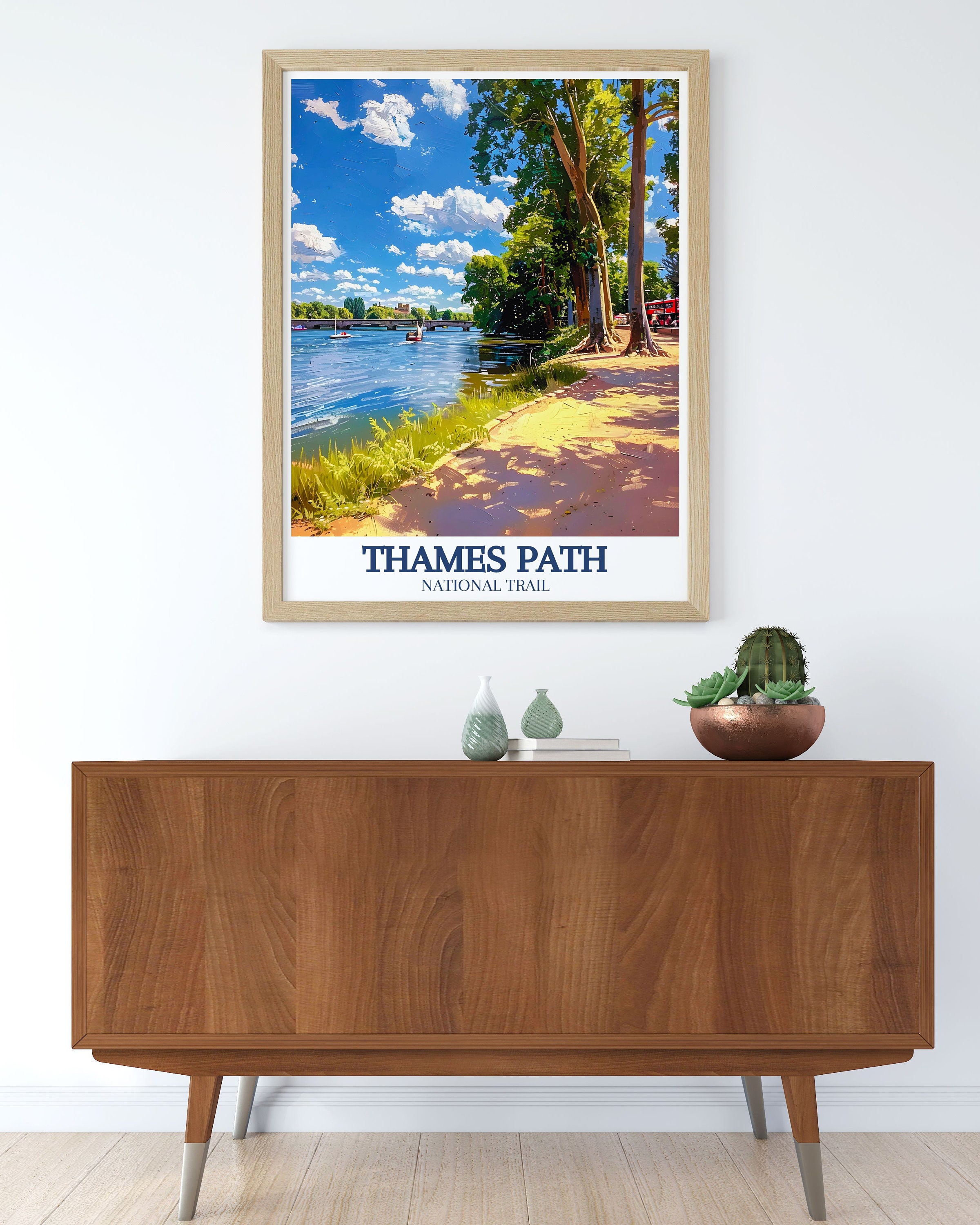 Thames Path Poster River Thames Poster River Thames Art River Thames ...