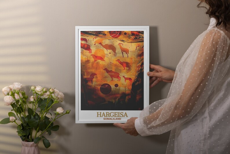 Hargeisa Somaliland Poster - Framed Laas Geel Rock Print - Laas Geel ...