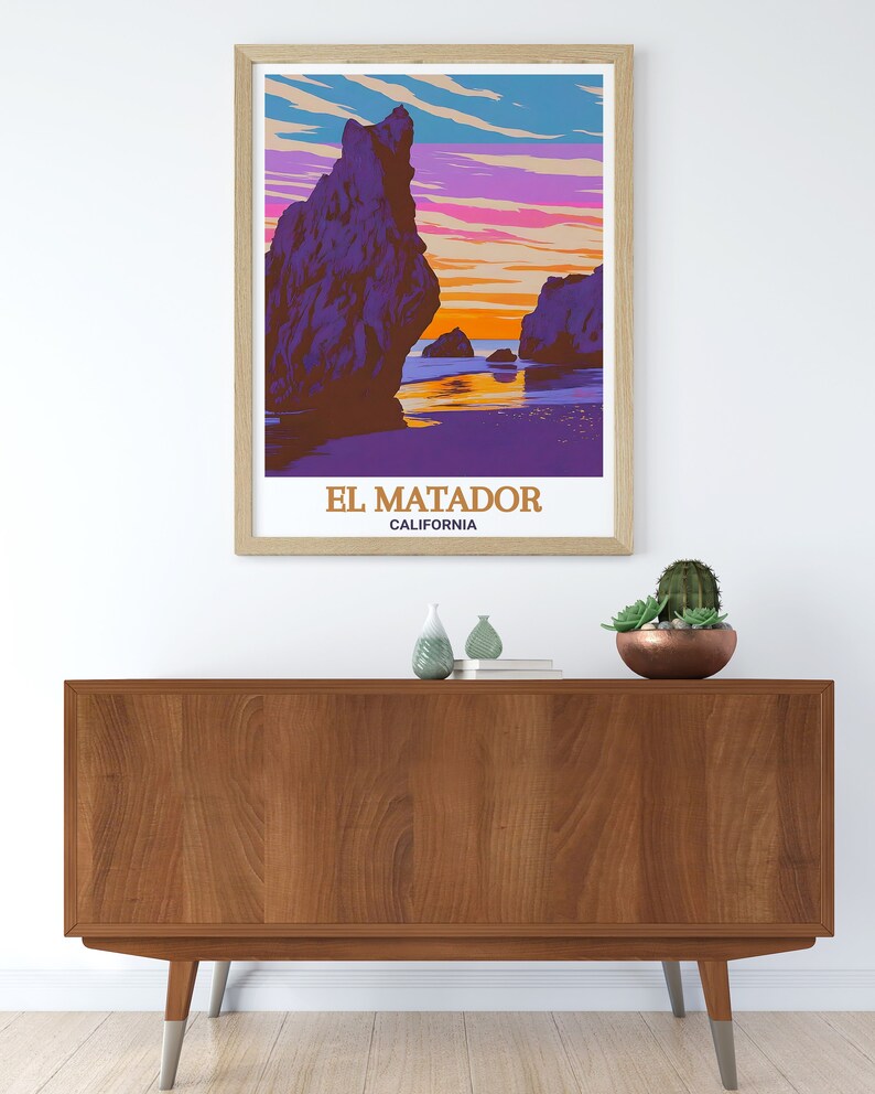 El Matador Beach Travel Print Coastal Serenity and Scenic Art El ...