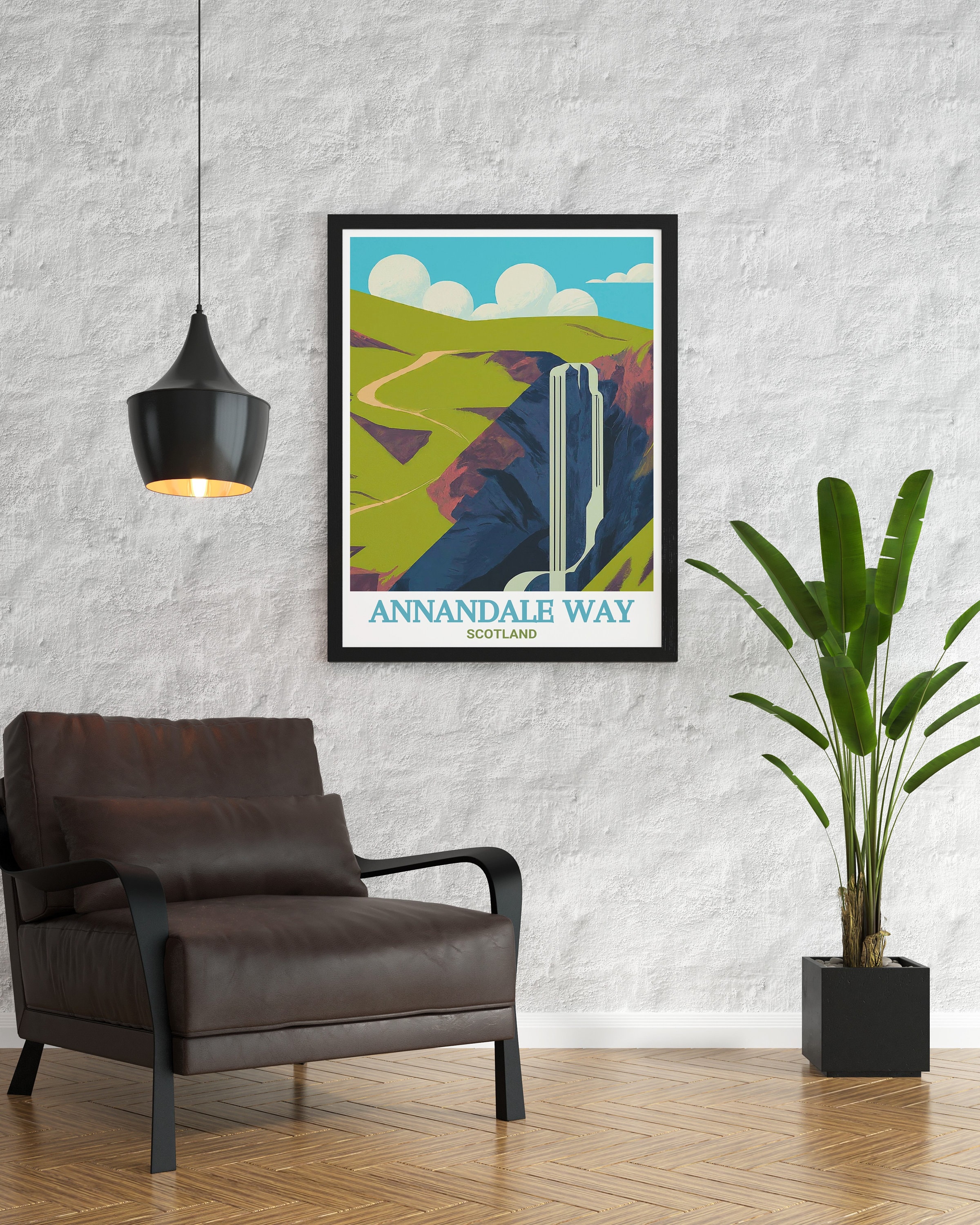 Annandale Way Travel Poster Grey Mares Tail Travel Poster Grey Mares ...