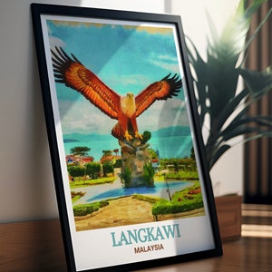 Langkawi Travel Poster Eagle Square Travel Print Eagle Square Decor ...