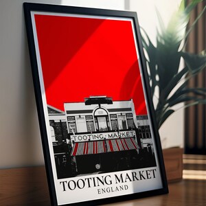 Tooting Market Print - Tooting Market Art - Tooting Market Poster ...
