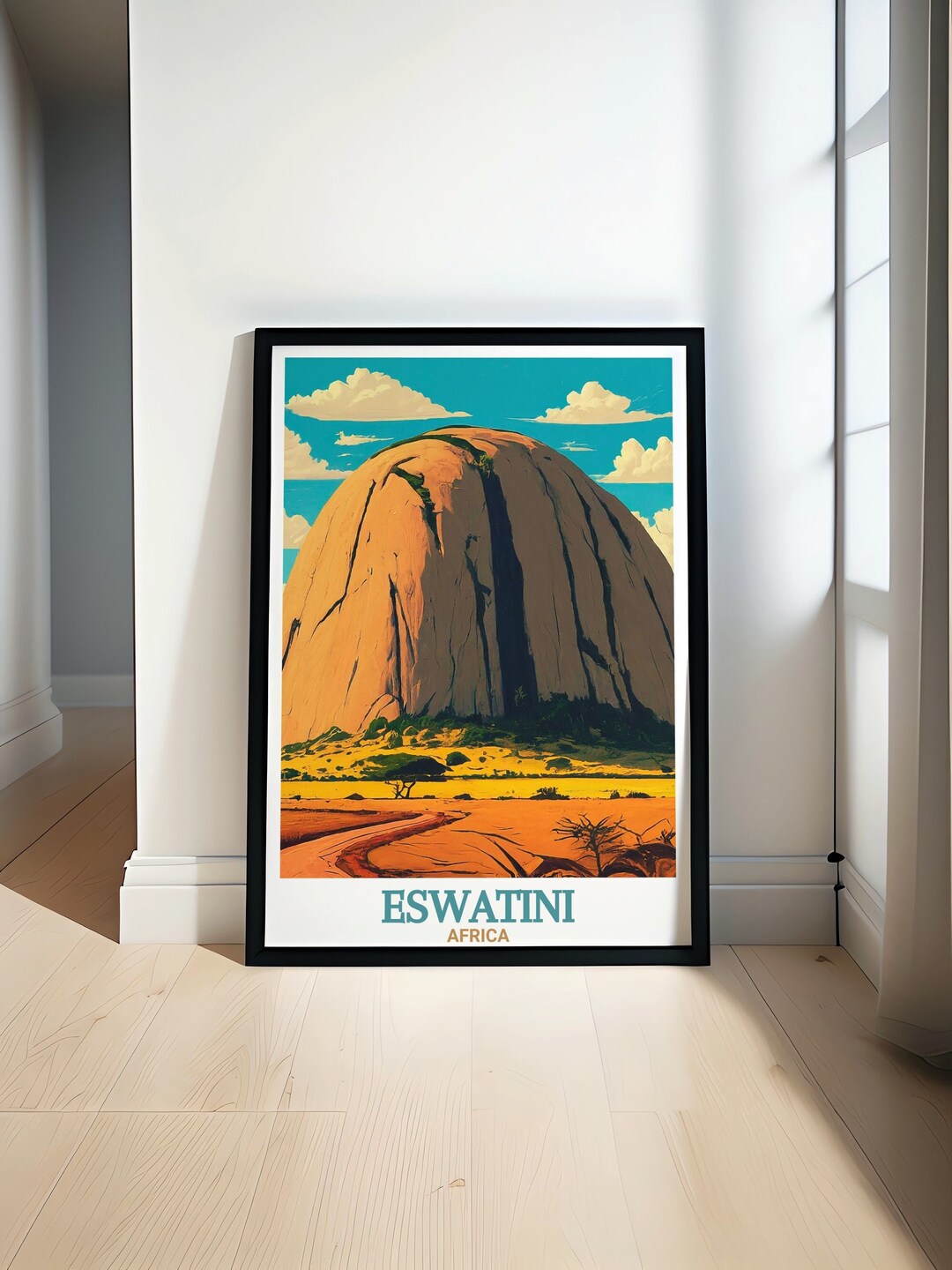 Eswatini Wall Art - Sibebe Rock Print - Eswatini Framed Print - Sibebe ...