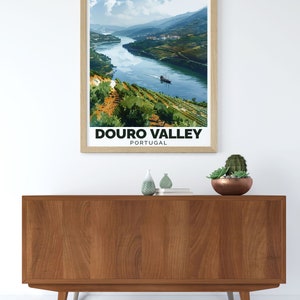 Douro Valley Scenic Art - Douro River Poster - Portugal Travel Print ...
