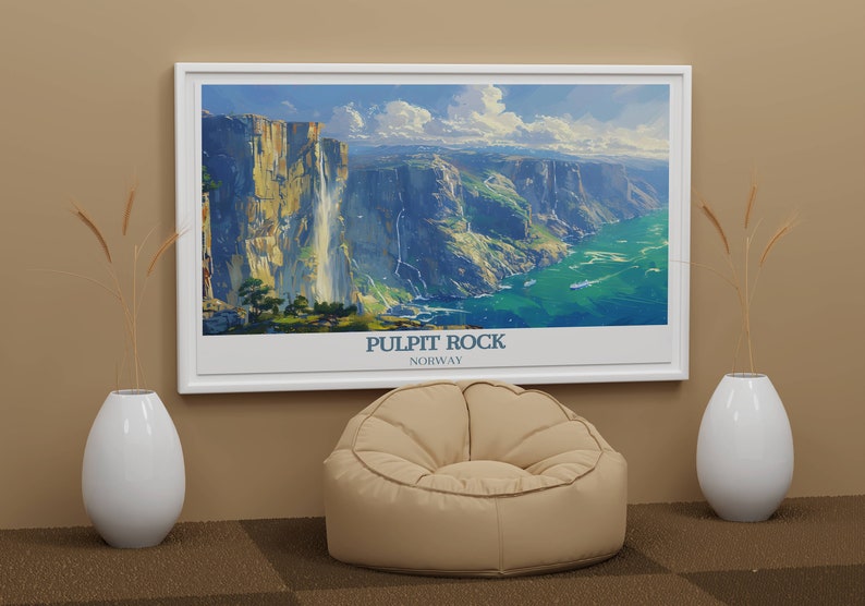 Pulpit Rock Poster - Lysefjord Print Series - Scandinavian Travel ...