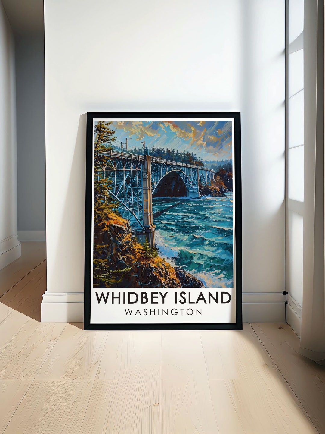 Whidbey Island Print - Deception Pass Bridge Print - Whidbey Island ...