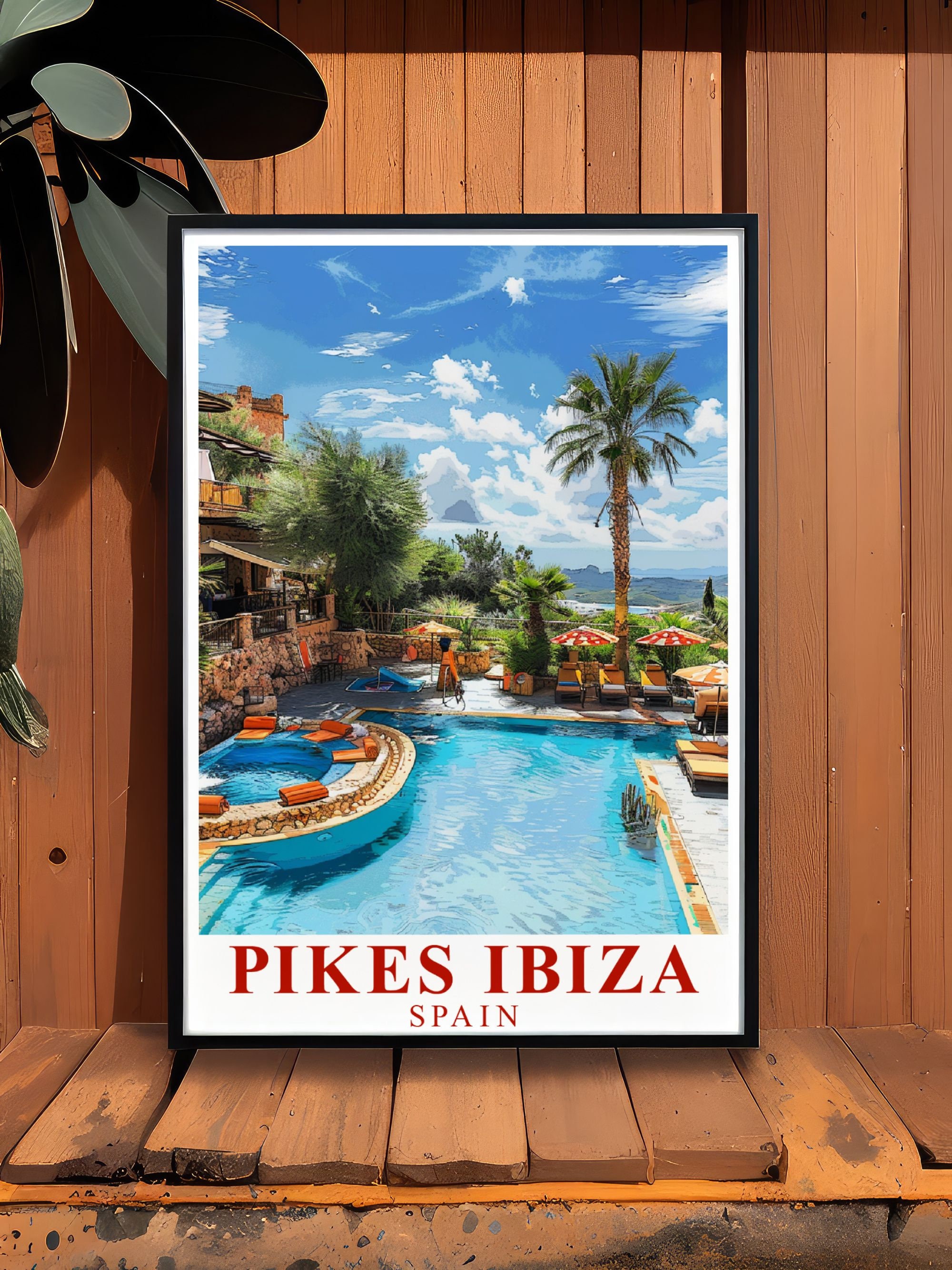 Pikes Ibiza Nightclub Wall Art Pool Area Poster Pikes Ibiza Print Pikes ...