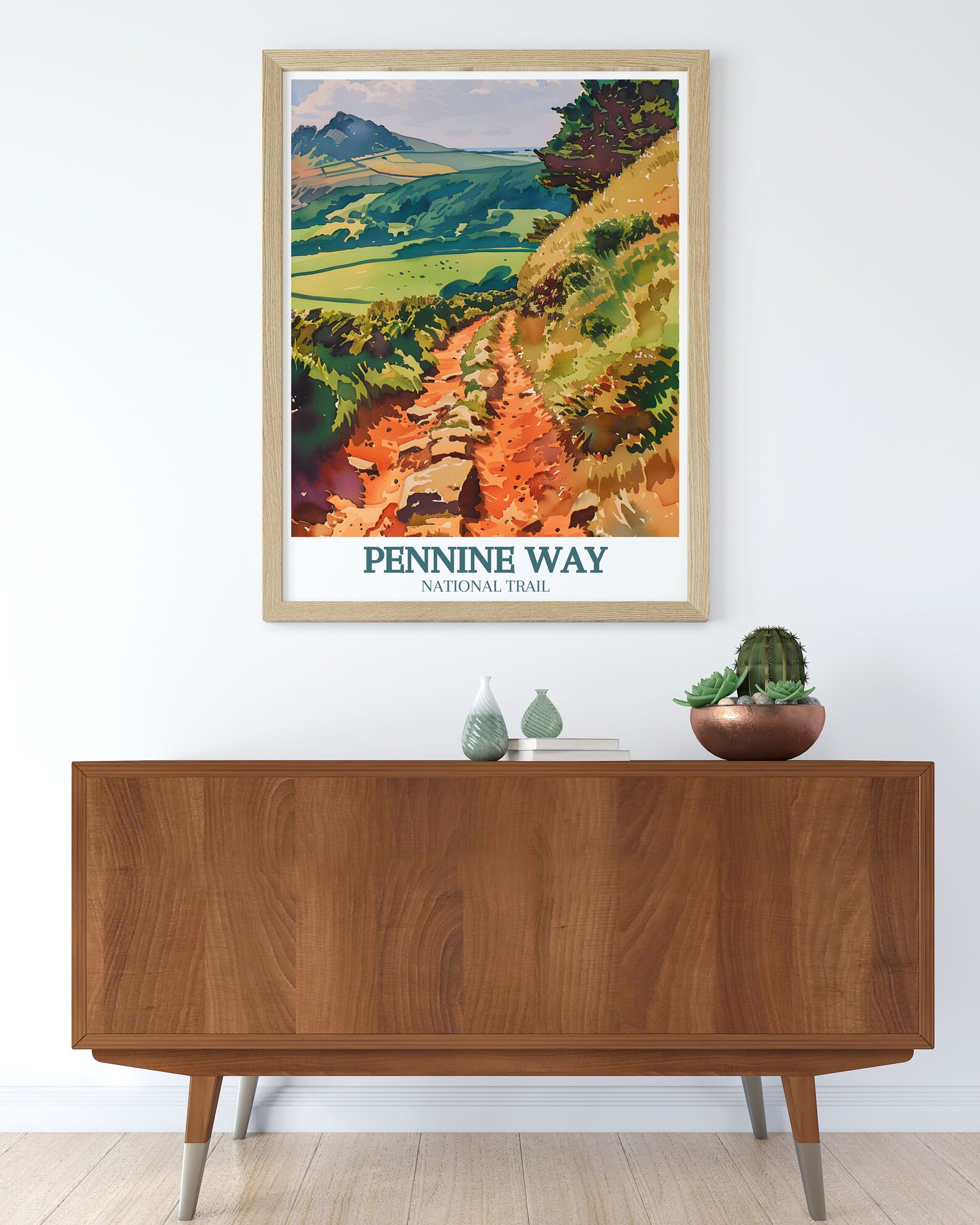 Pennine Way Poster - Print of Pen Y Ghent - Pennine Way Framed Print ...
