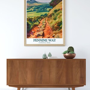 Pennine Way Poster - Print of Pen Y Ghent - Pennine Way Framed Print ...