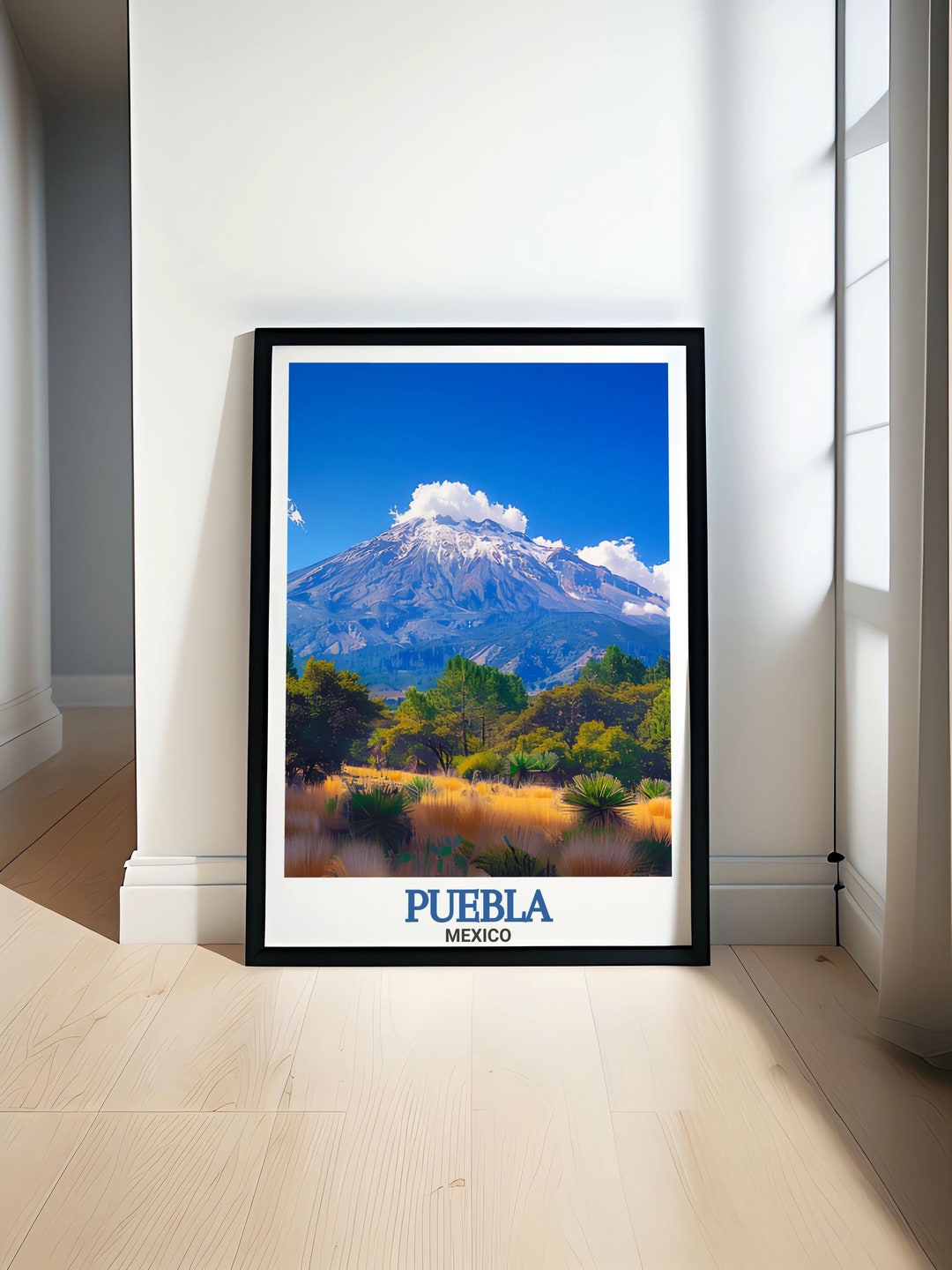 Puebla Travel Print - La Malinche Travel Poster Prints - La Malinche ...