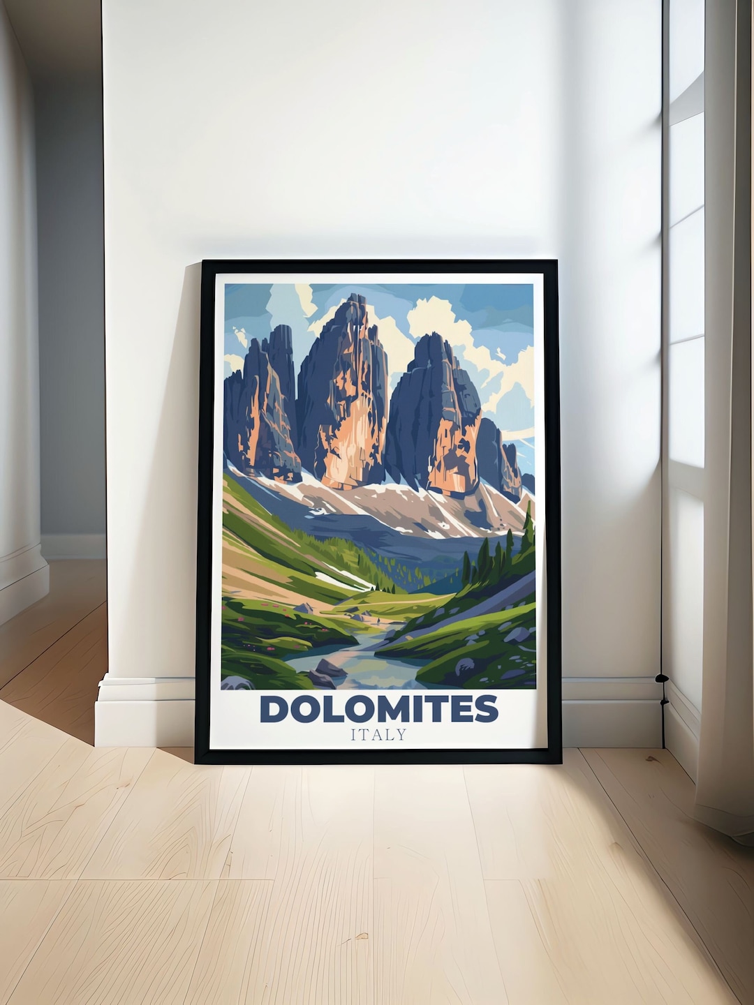 Dolomites Italy Wall Art - Tre Di Lavaredo Poster - Dolomites Print ...