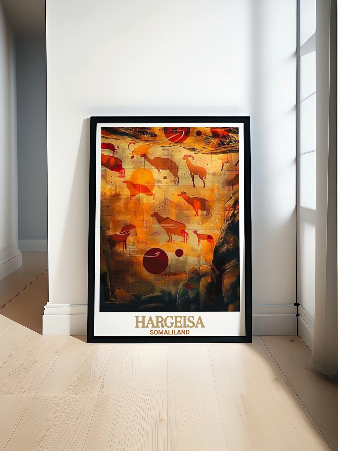 Hargeisa Somaliland Poster - Framed Laas Geel Rock Print - Laas Geel ...