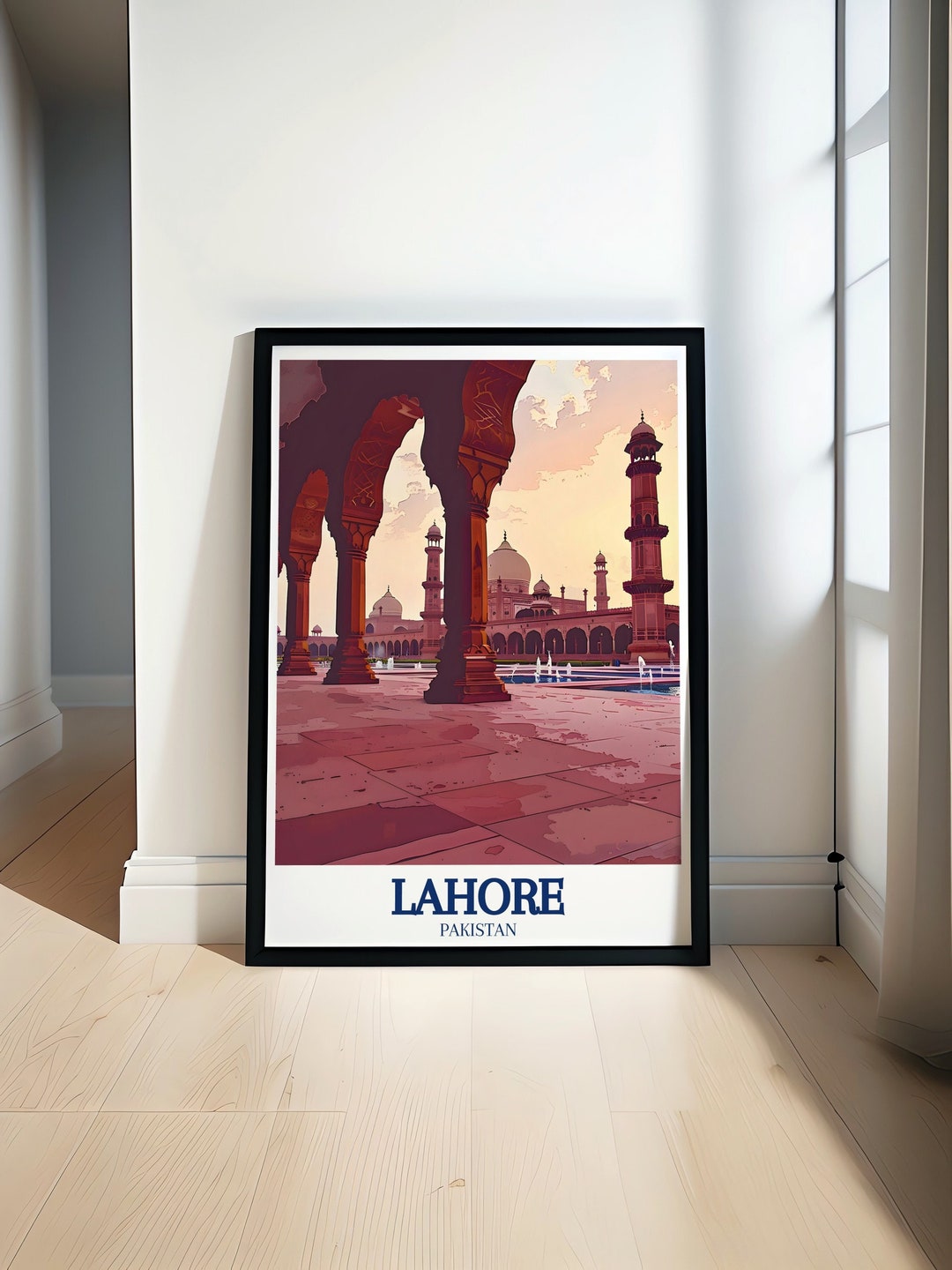 Lahore Travel Prints - Badshahi Mosque Travel Posters - Shalimar ...