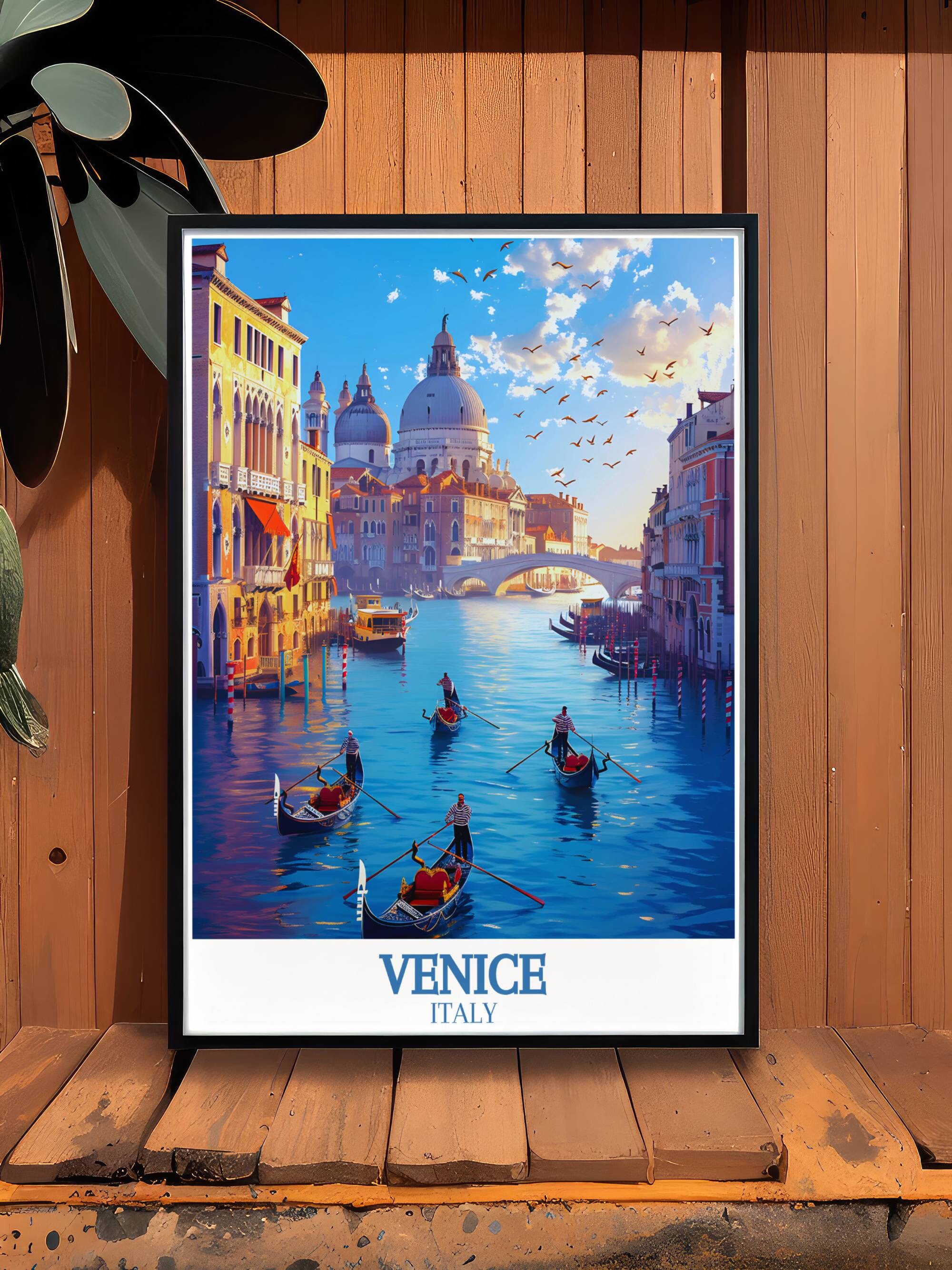 Venice Art Collection Venice Elegance With Vintage Train and City ...