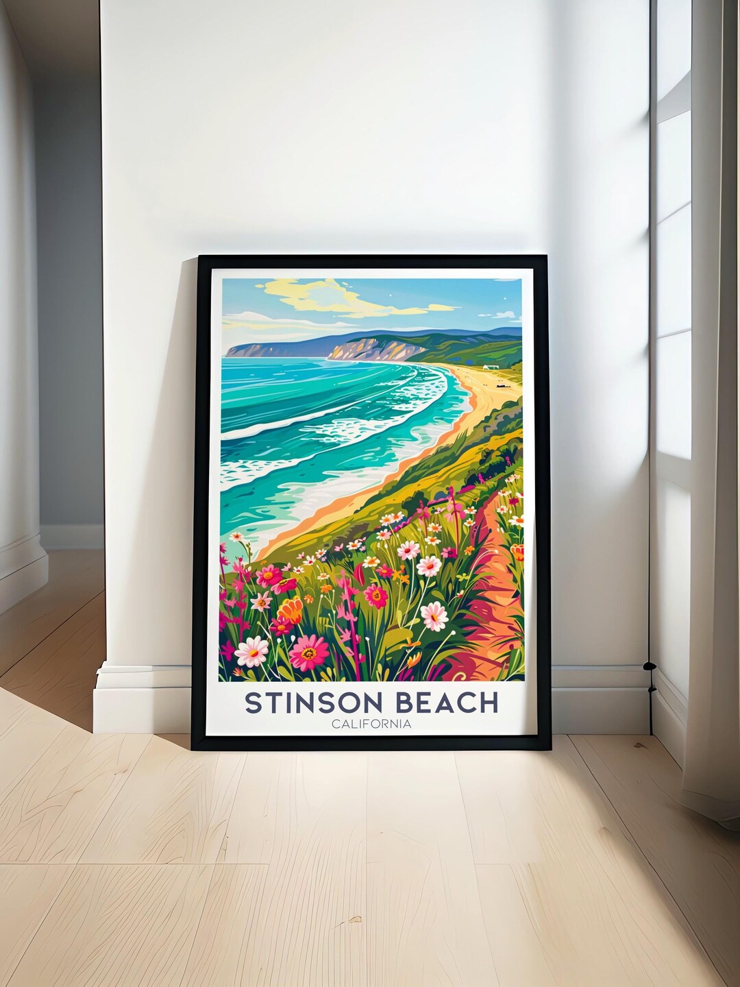 Stinson Beach Art - Bolinas Point Print - Point Reyes Poster - Stinson ...
