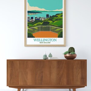 Wellington Travel Posters - Mount Victoria Lookout Art - New Zealand ...