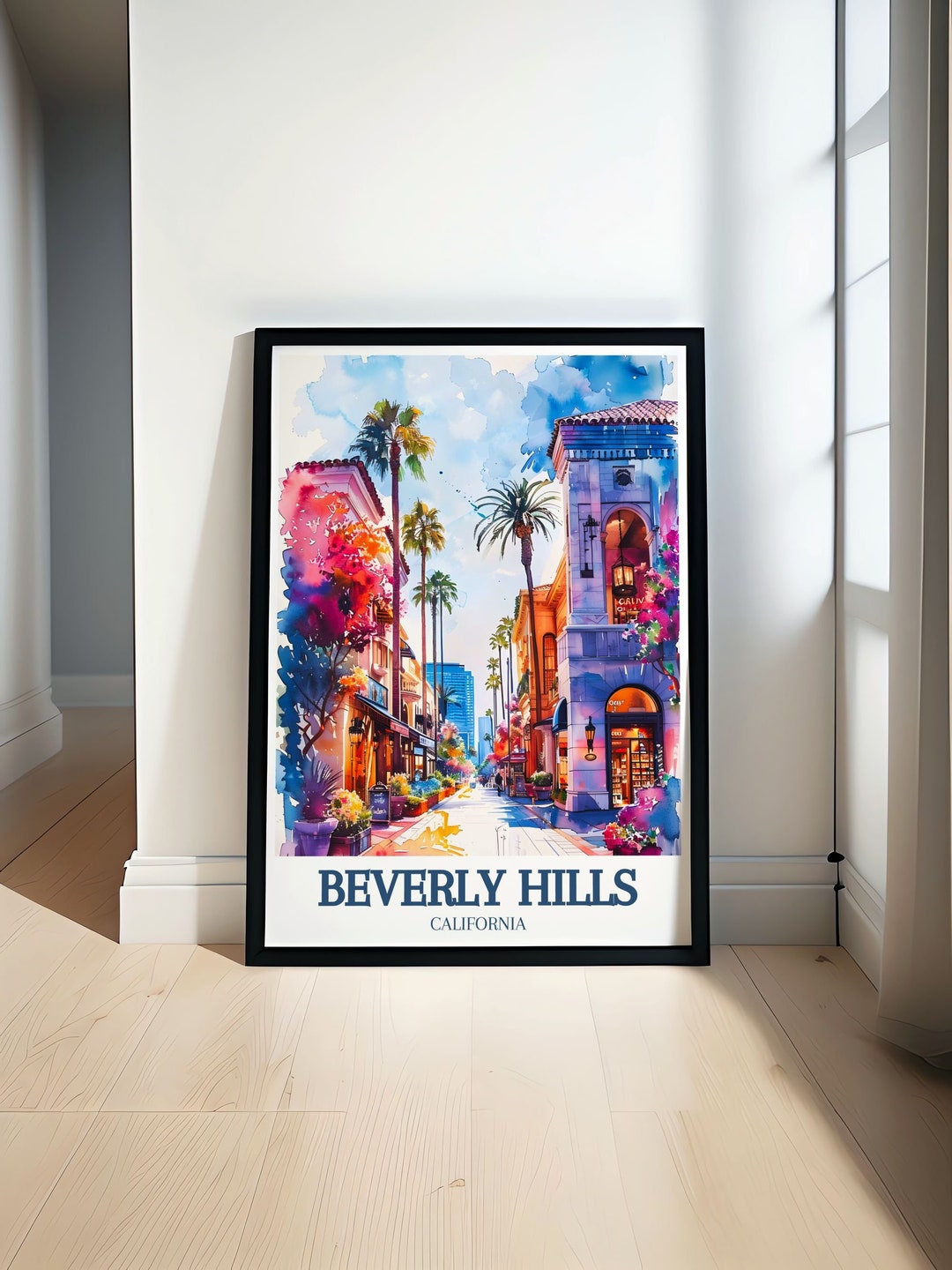 Beverly Hills Art Collection - Rodeo Drive Print - California Travel ...