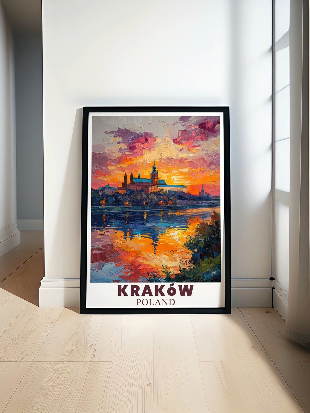 Krakow Travel Posters Wawel Castle Art for Home Decor Wawel Castle ...