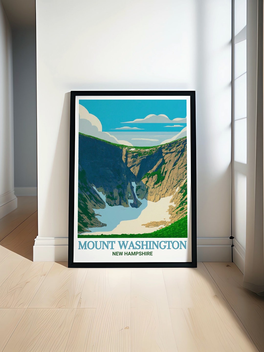 Mount Washington Travel Art -tuckerman Ravine Poster - Tuckerman Ravine ...