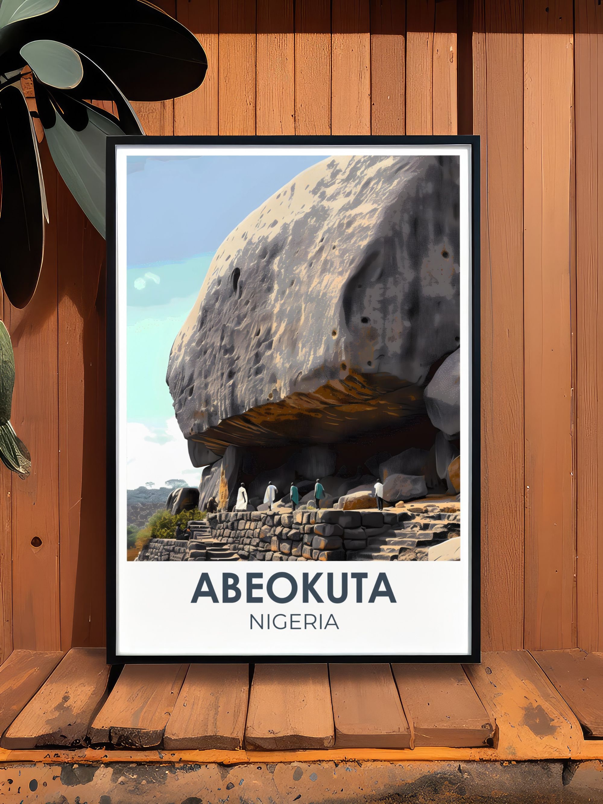 Nigeria Wall Art - Olumo Rock Abeokuta Canvas Poster - Nigeria Poster - Olumo Rock Nigeria Print ...