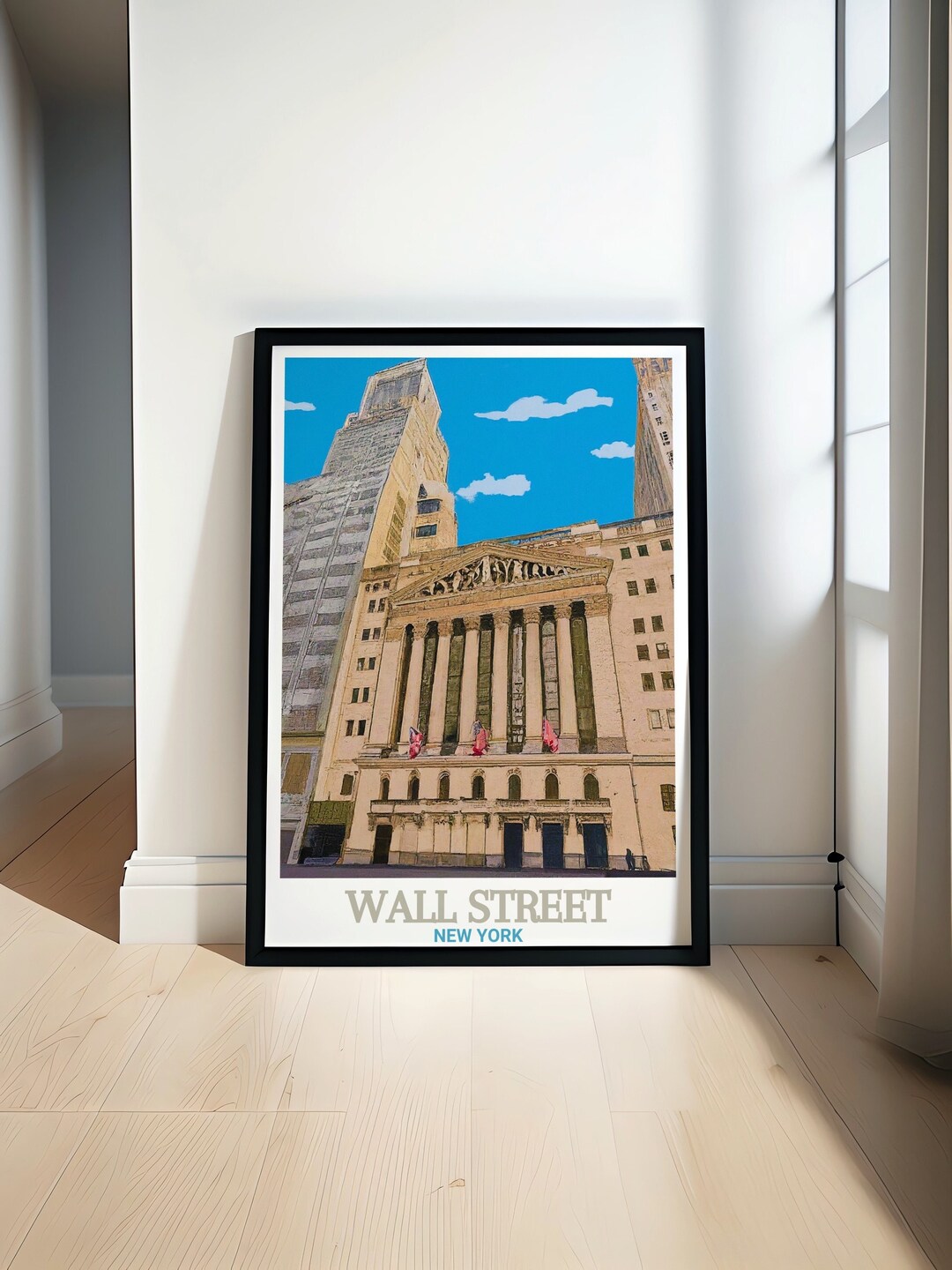 Wall Street Poster - Wall Street Print - Wall Street Art - NYSE Poster ...