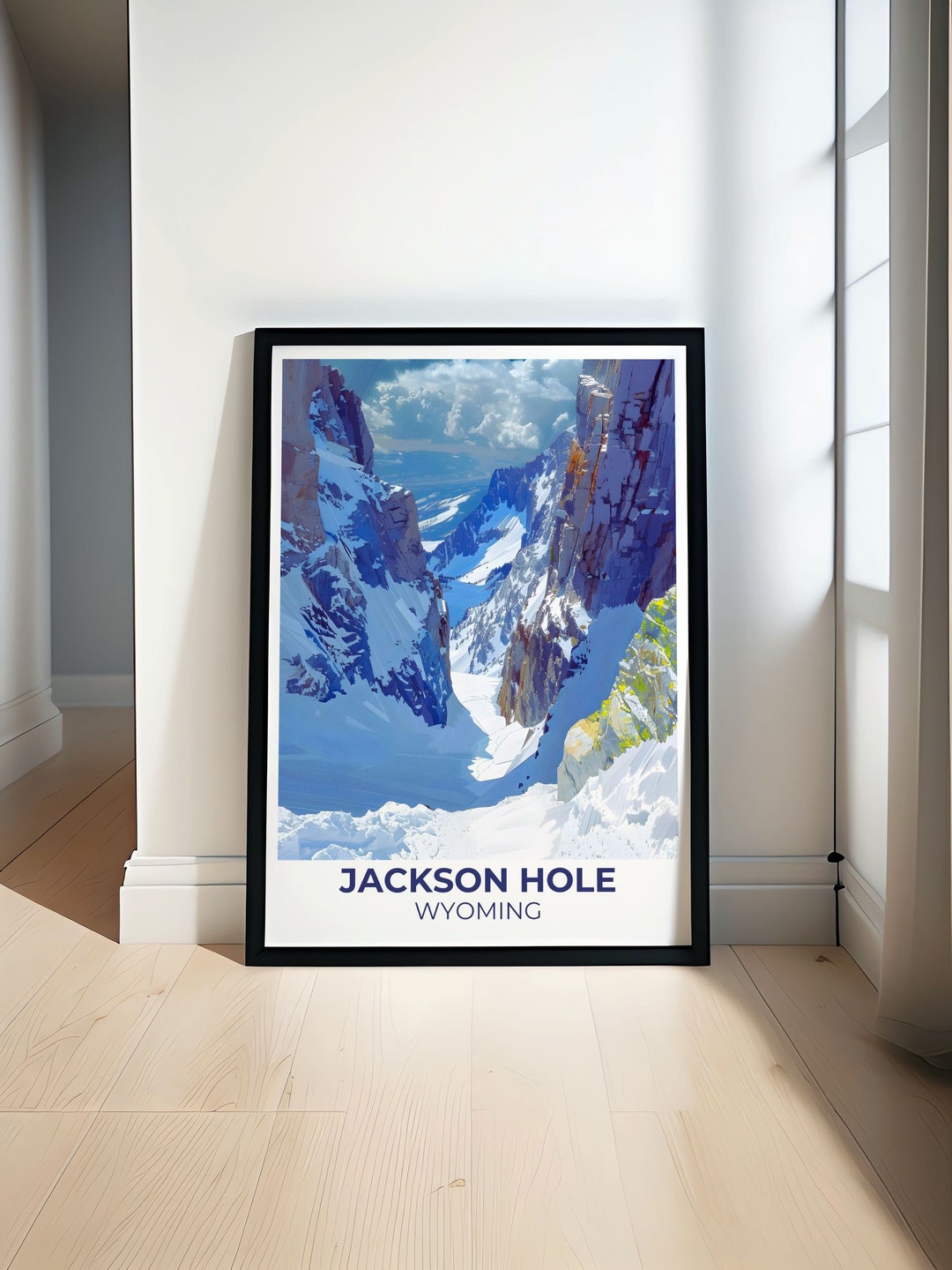 Jackson Hole Poster -corbet's Couloir Art -jackson Hole Wyoming Print ...