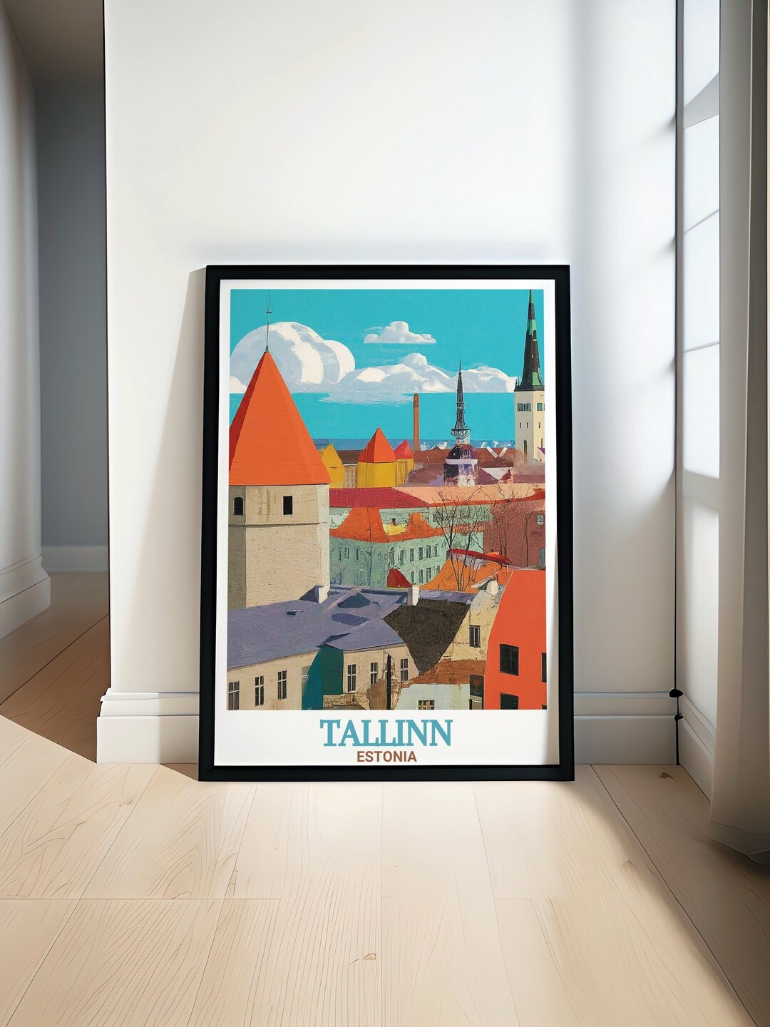 Tallinn Estonia Travel Print - Tallinn Old Town Travel Poster - Tallinn ...