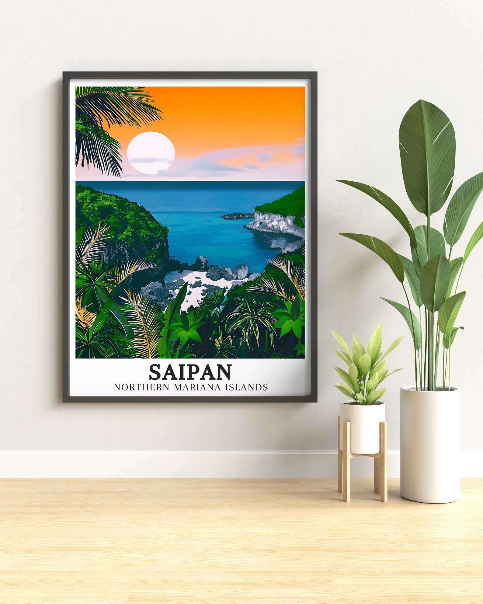 Saipan Wall Art - Framed Marine Beach Posters - Kagman Prints - Saipan ...