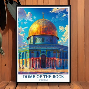 Dome of the Rock, Palestine Travel Print, Palestine Travel Gift ...