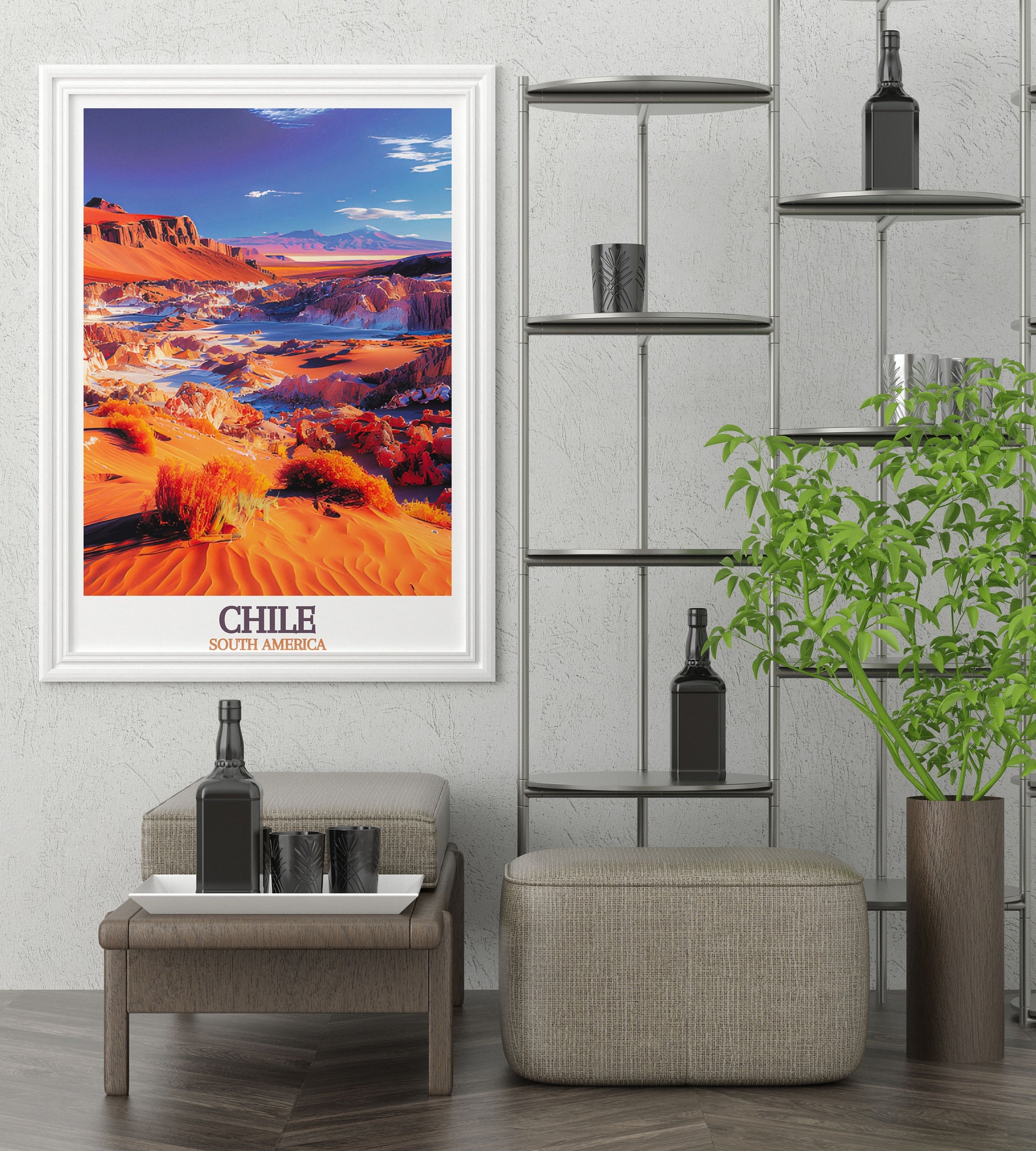 Chile Travel Art - Atacama Desert Poster - Enchanting Chile Wall Art ...