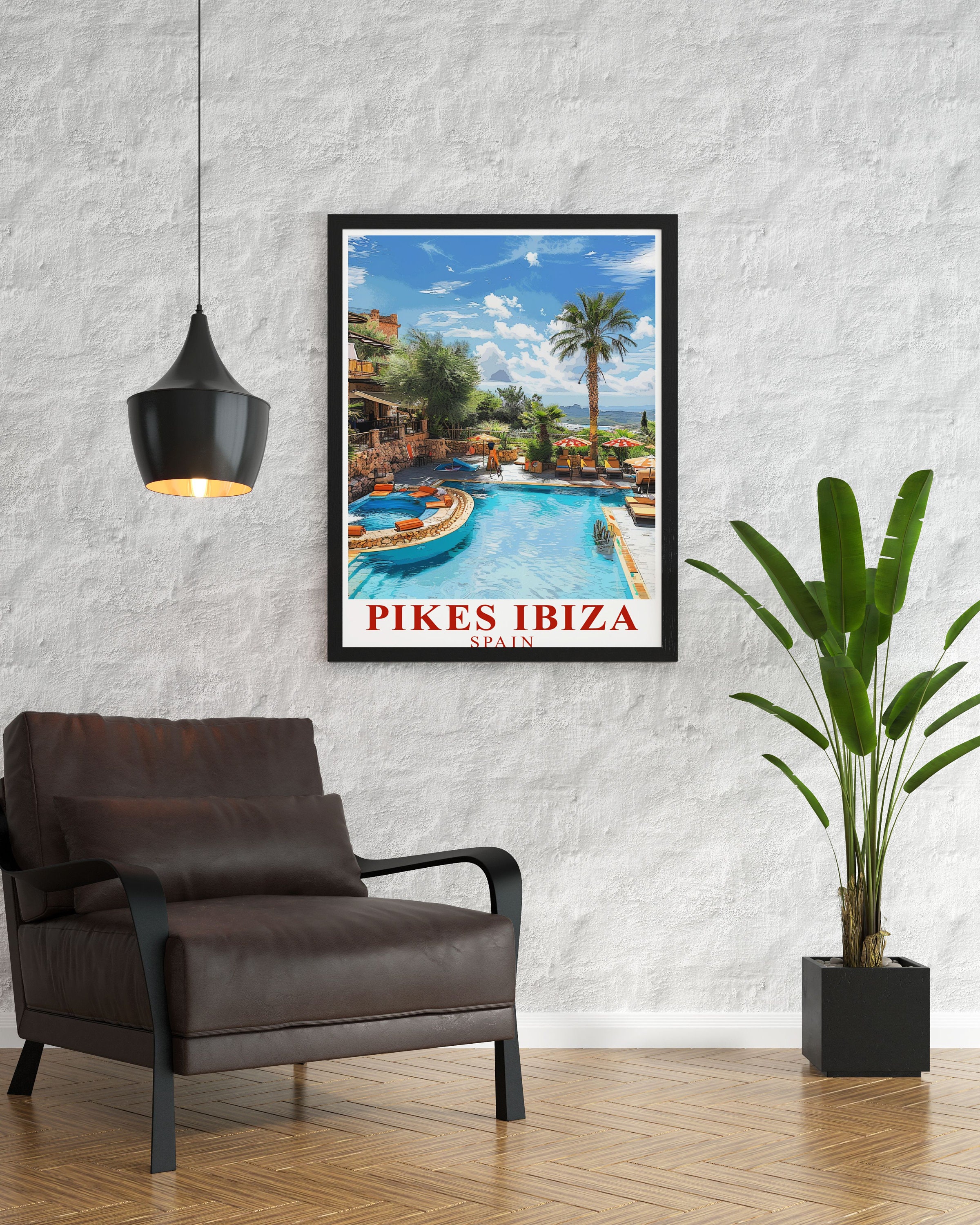 Pikes Ibiza Nightclub Wall Art Pool Area Poster Pikes Ibiza Print Pikes ...