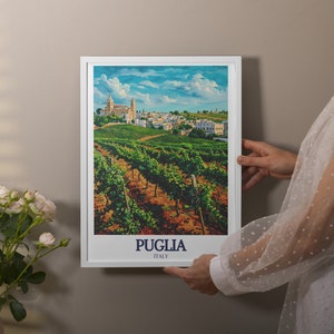 Puglia Posters- Salento Vineyards Prints - Italy Travel Posters and ...