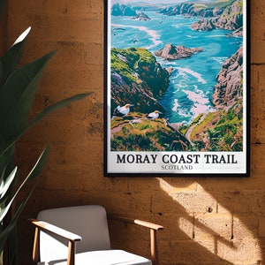 Moray Coast Posters - North Sea Coastal Prints - Moray Coast Trail Art ...