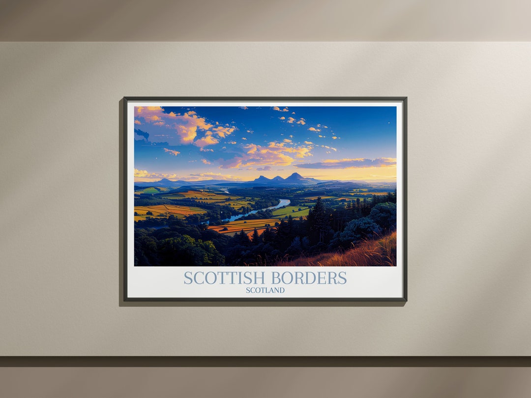 Scottish Borders Wall Art - Scott's View Print - Scottish Borders ...