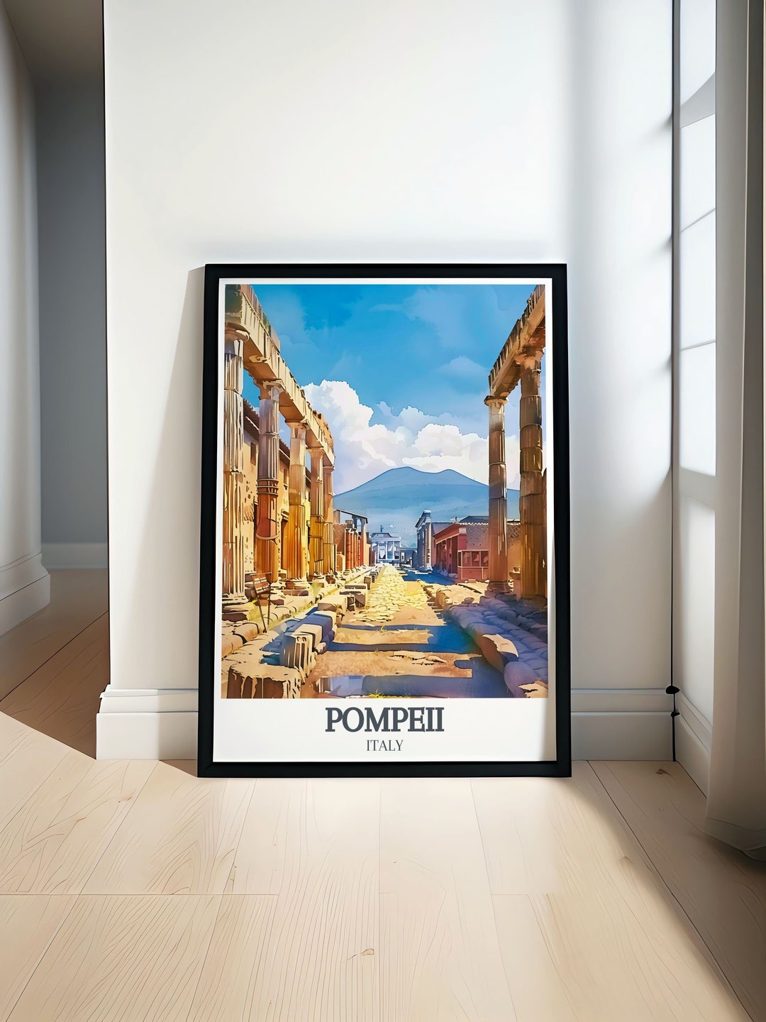 Pompeii Wall Art - Mount Vesuvius Poster - Prints of the Scavi Di ...