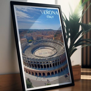 Verona Wall Art and Italian Travel Posters - Arena De Verona Artwork ...
