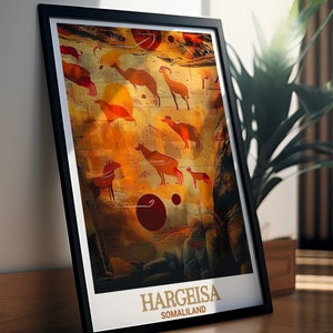 Hargeisa Somaliland Poster Laas Geel Cave Canvas Print Framed Rock Art ...