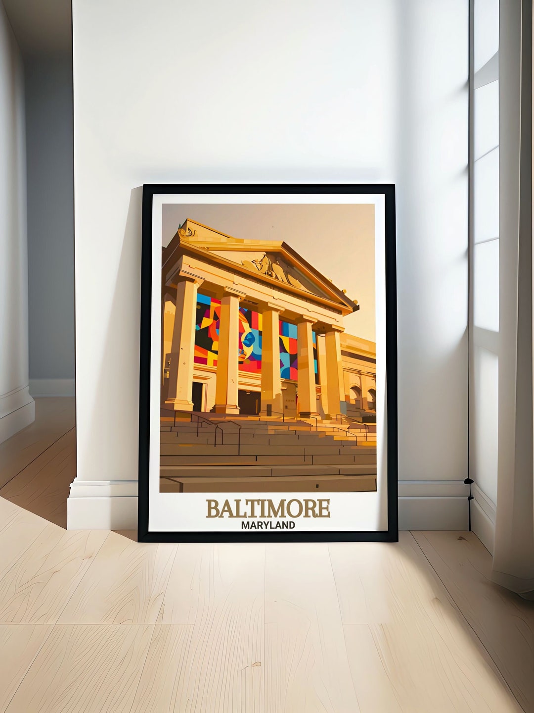 Baltimore Wall Art - Baltimore Museum of Art Travel Poster - L ...