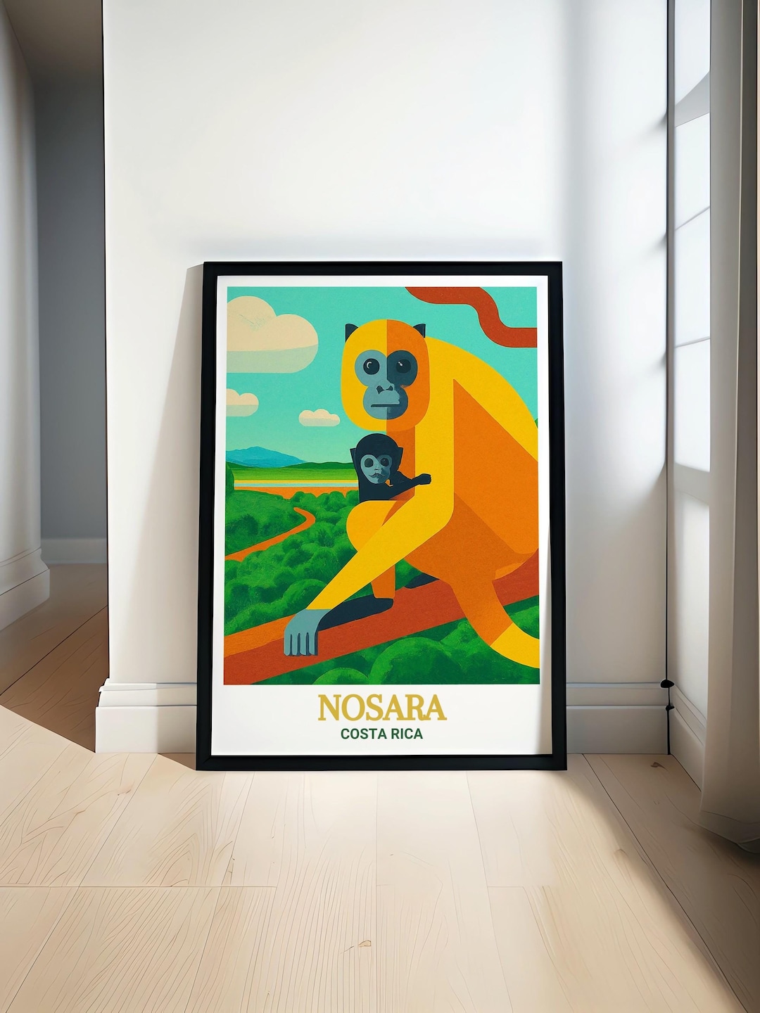 Nosara Art Print Nosara Wildlife Refuge Home Decor Costa Rica Canvas ...
