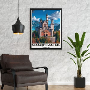 Neuschwanstein Castle Posters - Neuschwanstein Castle Art ...