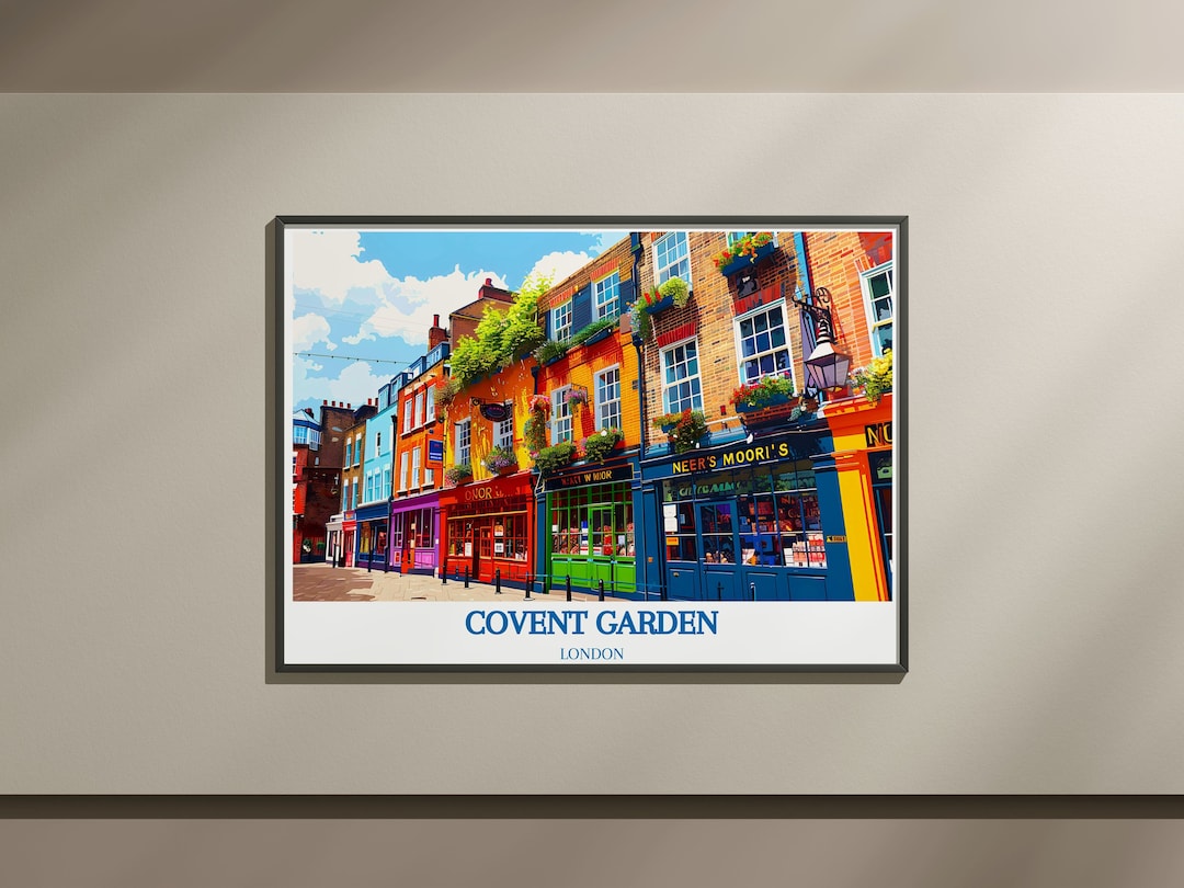 Vintage Covent Garden Travel Posters - Neal's Yard Art Pieces ...