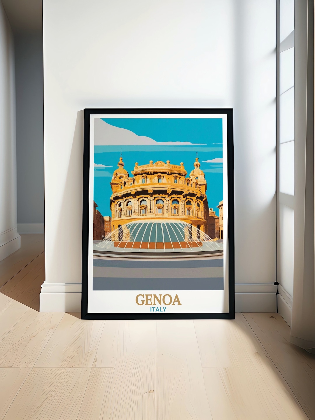 Genoa Poster - Piazza De Ferrari Poster -genoa Framed Print - Genoa ...