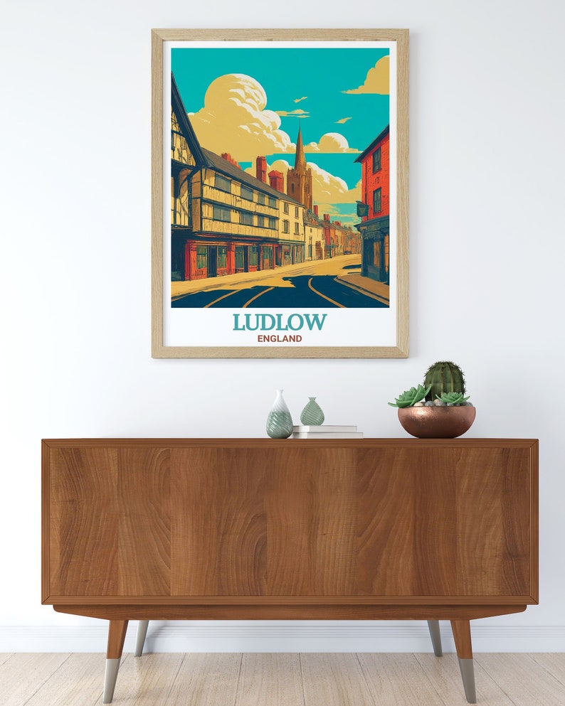 Ludlow Travel Poster Broad Street Ludlow Travel Poster Broad Street ...