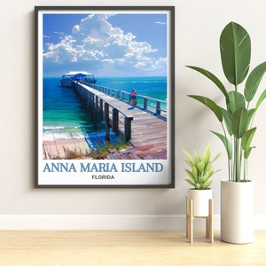 Florida Anna Maria Island Wall Art Anna Maria City Pier Art Print Anna ...