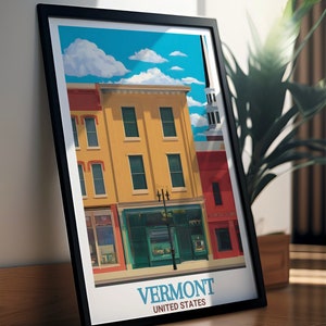 Vermont Wall Art - Vermont Travel Posters - Church Street Marketplace ...