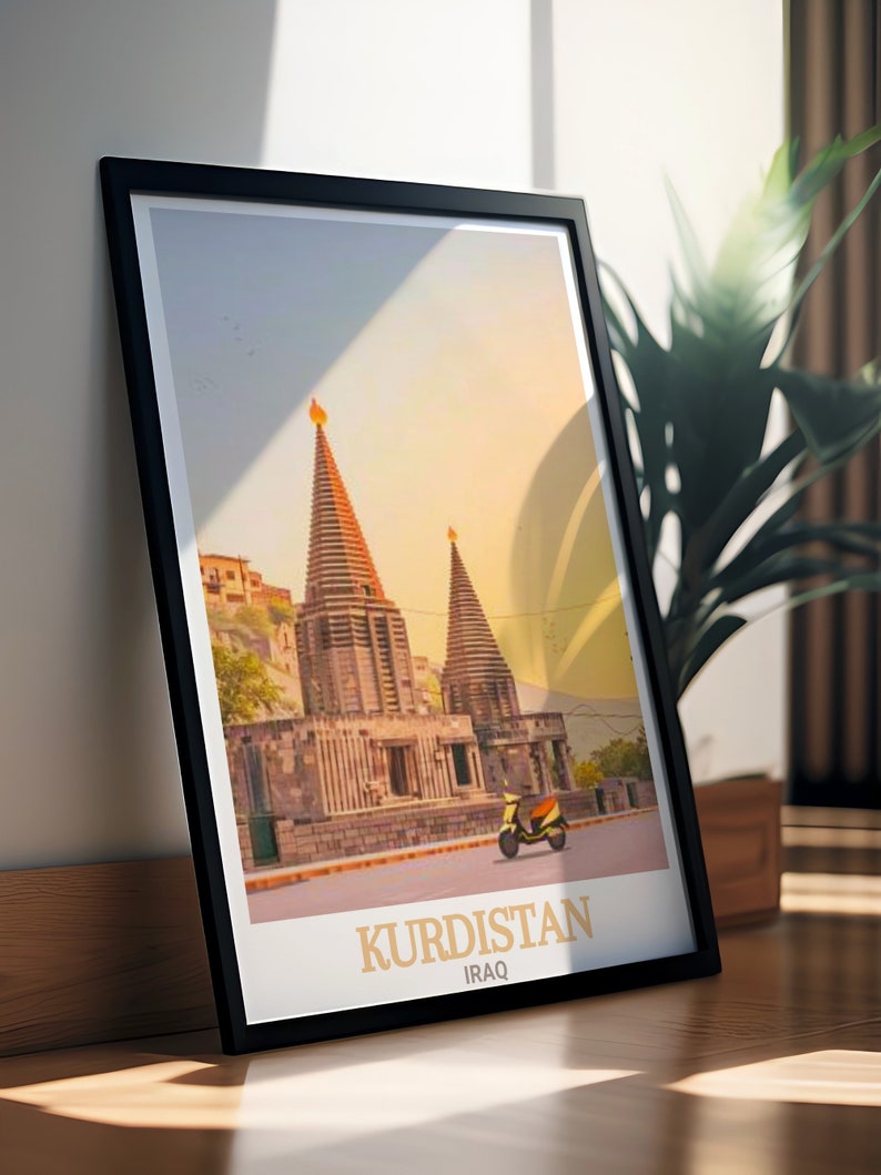 Kurdistan Poster - Framed Kurdistan Print - Lalish Temple Art - Lalish ...