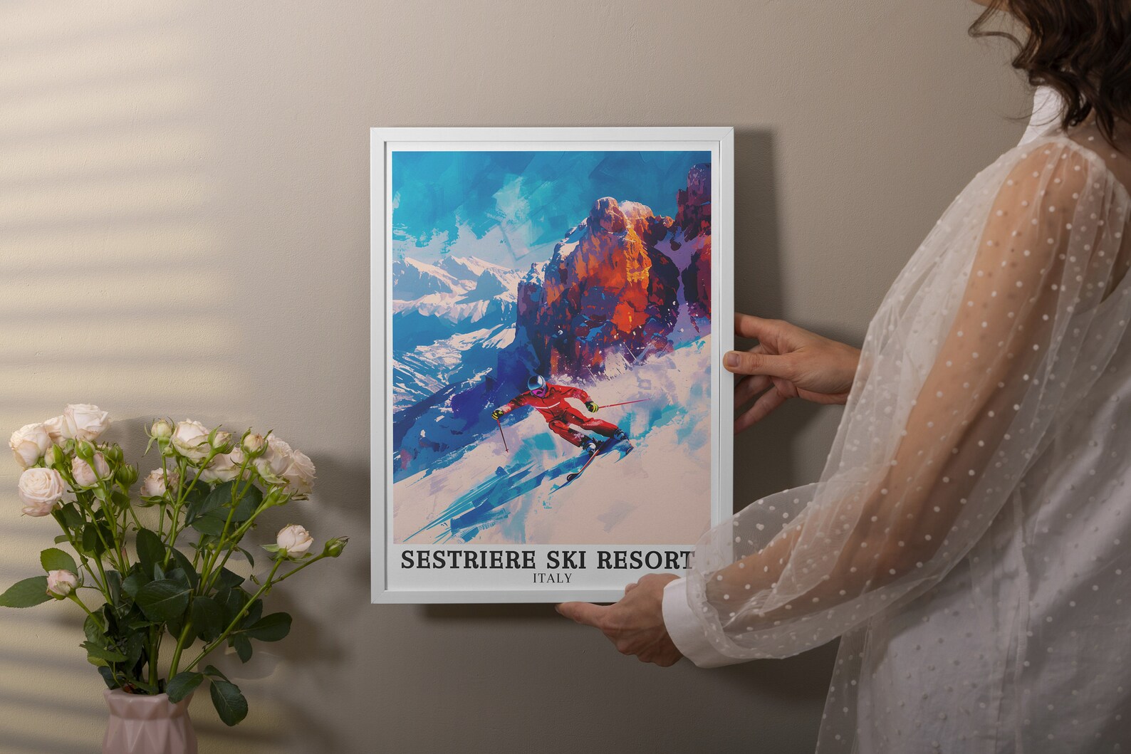 Sestriere Wall Art - Sestriere Vialattea Ski Area Poster - Sestriere ...