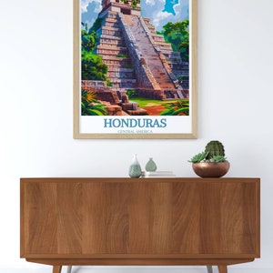 Honduras Poster - Honduras Art - Copan Ruinas Art - Copan Ruinas Print ...