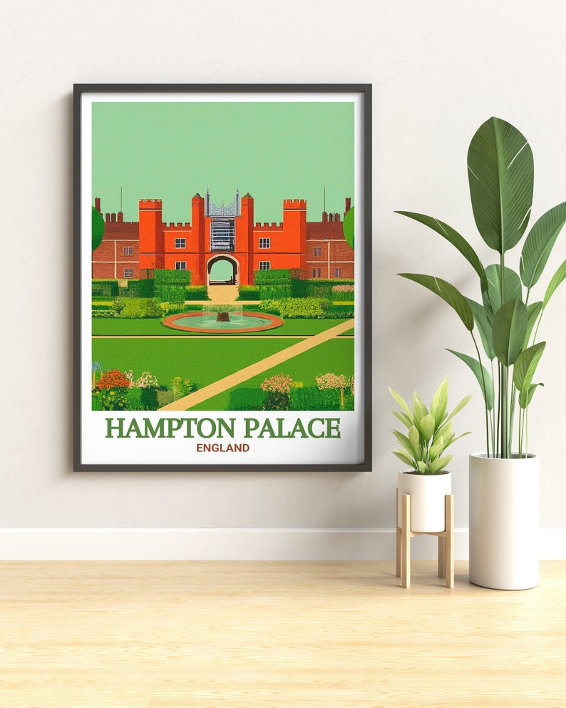 Hampton Palace Travel Print the Gardens Gift the Gardens Decor the ...