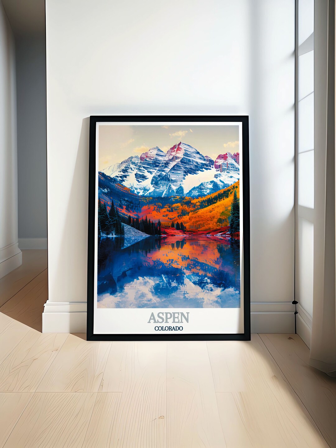 Aspen Colorado Poster - Maroon Bells Wall Art - Maroon Bells Canvas ...